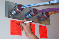 ASTM E814 Fire Tests of Penetration Firestop System in USA Lab